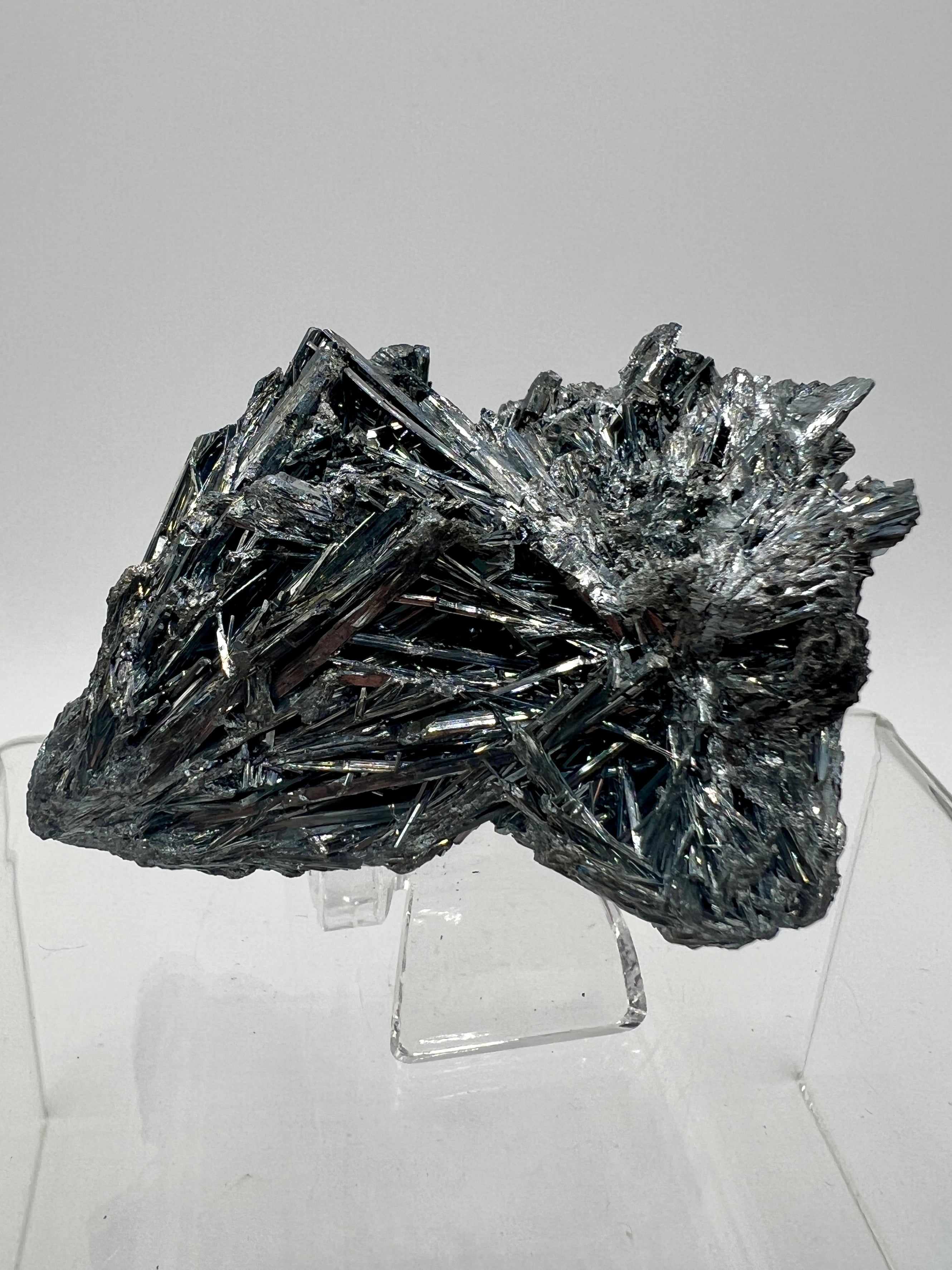 Stibnite Antimonite Specimen. Very Rare And Stunning Iridescent Crysta ...
