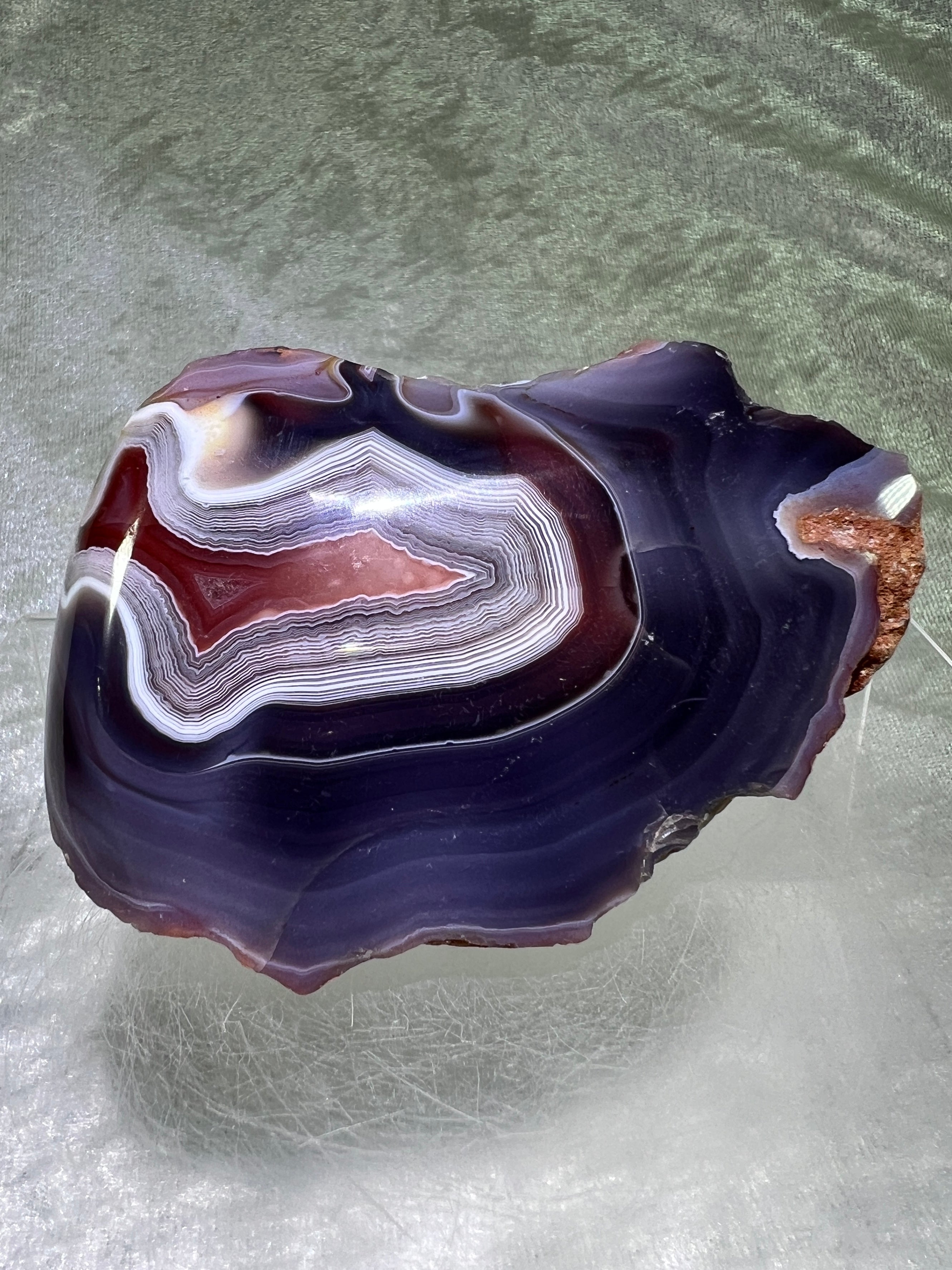 Red Sashe River Agate Freeform. Semi Polished Freeform From Zimbabwe ...