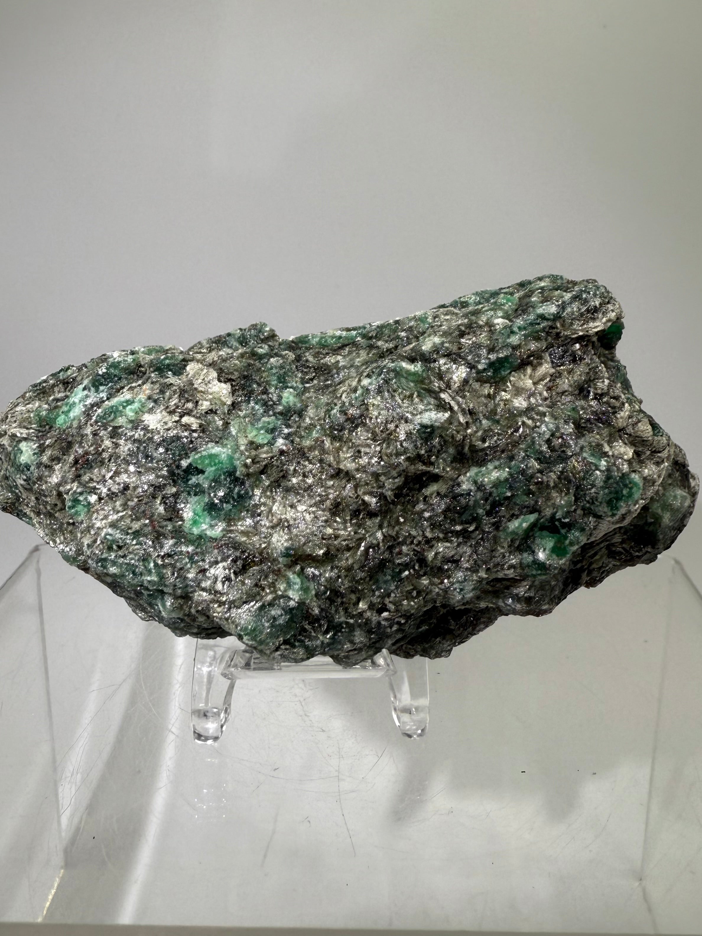 Emerald Mica In Matrix Specimen. Incredible Chrome Muscovite From Zimb ...