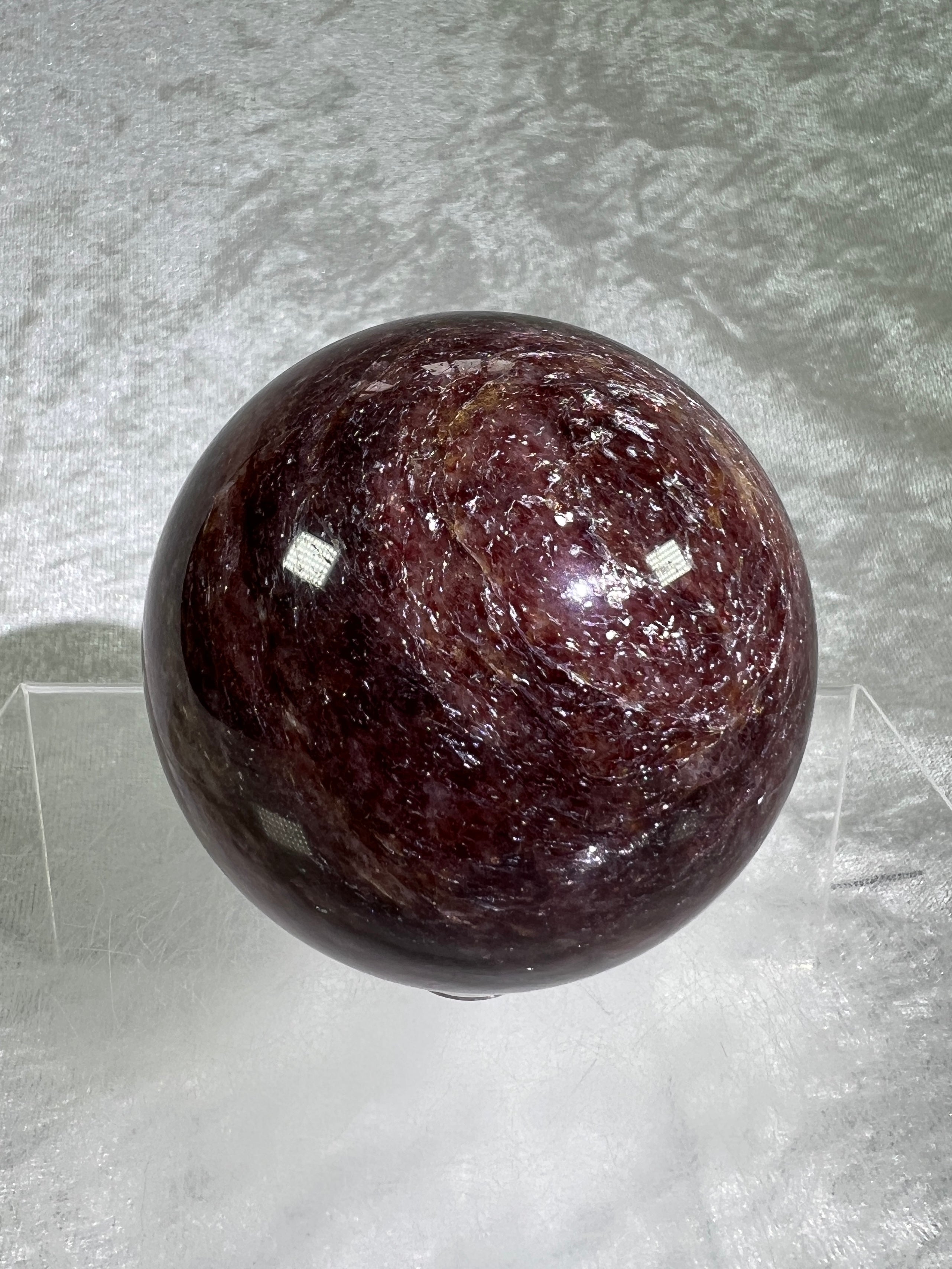 Strawberry Quartz Sphere. 71mm. High Quality Rare Quartz From Brazil ...